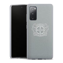 DeinDesign Galaxy S20 FE 5G Handy Silikon H&uuml;lle Case transparent Handyh&uuml;lle Bayer 04 Leverkusen Coat Of Arms Official Licensed Product Silikon Case