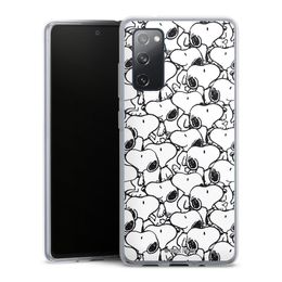 DeinDesign Galaxy S20 FE 5G Handy Silikon H&uuml;lle Case transparent Handyh&uuml;lle Muster Snoopy Peanuts Silikon Case