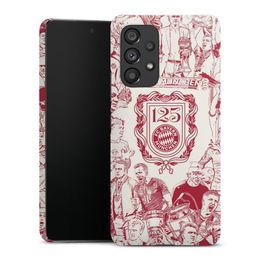 DeinDesign Galaxy A53 5G Handy Premium Case Smartphone Handyh&uuml;lle Schutzh&uuml;lle matt Fcb 125 Jahre Fc Bayern M&uuml;nchen Official Licensed Product Premium Case