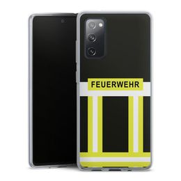DeinDesign Galaxy S20 FE 5G Handy Silikon H&uuml;lle Case transparent Handyh&uuml;lle Fire Fighter Fire Fighters Job Silikon Case