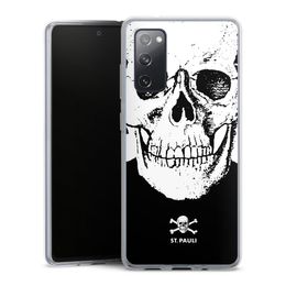 DeinDesign Galaxy S20 FE Handy Silikon H&uuml;lle Case transparent Handyh&uuml;lle Totenkopf Official Licensed Product Fc St. Pauli Silikon Case