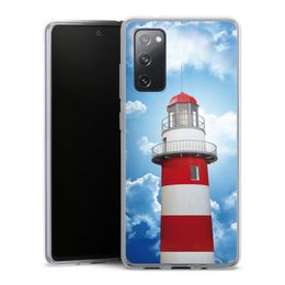 DeinDesign Galaxy S20 FE 5G Handy Silikon H&uuml;lle Case transparent Handyh&uuml;lle Sky Lighthouse Cloud Silikon Case