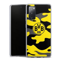 DeinDesign Galaxy S20 FE 5G Handy Silikon H&uuml;lle Case transparent Handyh&uuml;lle Merchandise Bvb Borussia Dortmund Silikon Case