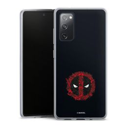 DeinDesign Galaxy S20 FE 5G Handy Silikon H&uuml;lle Case transparent Handyh&uuml;lle Deadpool Marvel Logo Silikon Case