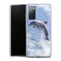 DeinDesign Galaxy S20 FE 5G Handy Silikon H&uuml;lle Case transparent Handyh&uuml;lle Dolphin Wale Ocean Silikon Case