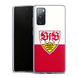 DeinDesign Galaxy S20 FE Handy Silikon H&uuml;lle Case transparent Handyh&uuml;lle Vfb Stuttgart Official Licensed Product Logo Silikon Case