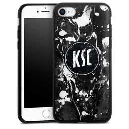 DeinDesign iPhone SE (2022) Handy Slim Case extra d&uuml;nn Silikon Handyh&uuml;lle schwarz H&uuml;lle Official Licensed Product Ksc Karlsruher Sc Silikon Slim Case