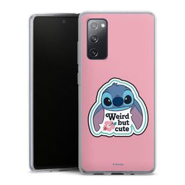 DeinDesign Galaxy S20 FE 5G Handy Silikon H&uuml;lle Case transparent Handyh&uuml;lle Disney Sayings Lilo & Stitch Silikon Case