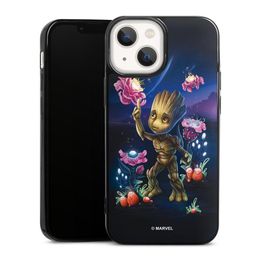 DeinDesign iPhone 13 Mini Handy Slim Case extra d&uuml;nn Silikon Handyh&uuml;lle schwarz H&uuml;lle Baby Groot Marvel Guardians Of The Galaxy Silikon Slim Case