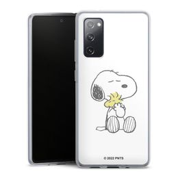 DeinDesign Galaxy S20 FE Handy Silikon H&uuml;lle Case transparent Handyh&uuml;lle Snoopy Peanuts Love Silikon Case