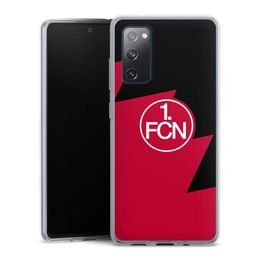 DeinDesign Galaxy S20 FE Handy Silikon H&uuml;lle Case transparent Handyh&uuml;lle 1. Fc N&uuml;rnberg Merchandise 1. Fcn Silikon Case