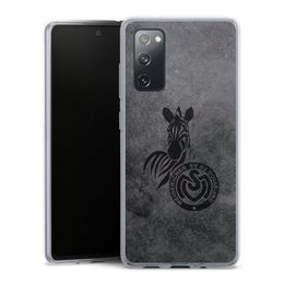 DeinDesign Galaxy S20 FE Handy Silikon H&uuml;lle Case transparent Handyh&uuml;lle Msv Duisburg Zebra Official Licensed Product Silikon Case