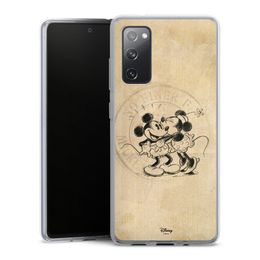 DeinDesign Galaxy S20 FE 5G Handy Silikon H&uuml;lle Case transparent Handyh&uuml;lle Vintage Minnie Mouse Mickey Mouse Silikon Case