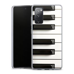 DeinDesign Galaxy S20 FE 5G Handy Silikon H&uuml;lle Case transparent Handyh&uuml;lle Piano Music Klavier Silikon Case