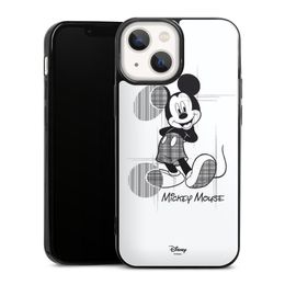 DeinDesign iPhone 13 Mini Handy Slim Case extra d&uuml;nn Silikon Handyh&uuml;lle schwarz H&uuml;lle Mickey Mouse Disney Official Licensed Product Silikon Slim Case