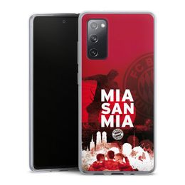 DeinDesign Galaxy S20 FE Handy Silikon H&uuml;lle Case transparent Handyh&uuml;lle Fc Bayern M&uuml;nchen Fcb Mia San Mia Silikon Case