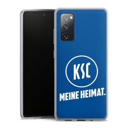 DeinDesign Galaxy S20 FE 5G Handy Silikon H&uuml;lle Case transparent Handyh&uuml;lle Ksc Karlsruher Sc Statement Silikon Case