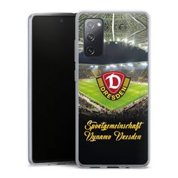 DeinDesign Galaxy S20 FE Handy Silikon H&uuml;lle Case transparent Handyh&uuml;lle Official Licensed Product Sgd Sg Dynamo Dresden Silikon Case