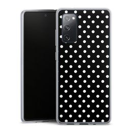 DeinDesign Galaxy S20 FE Handy Silikon H&uuml;lle Case transparent Handyh&uuml;lle Points Retro Polka Dots Silikon Case