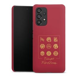 DeinDesign Galaxy A53 5G Handy Premium Case Smartphone Handyh&uuml;lle Schutzh&uuml;lle matt Fc Bayern M&uuml;nchen Merchandise Fcb 125 Jahre Premium Case