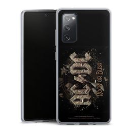 DeinDesign Galaxy S20 FE Handy Silikon H&uuml;lle Case transparent Handyh&uuml;lle Rock Or Bust Official Licensed Product Acdc Silikon Case