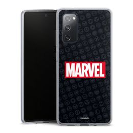 DeinDesign Galaxy S20 FE Handy Silikon H&uuml;lle Case transparent Handyh&uuml;lle Logo Comic Marvel Silikon Case