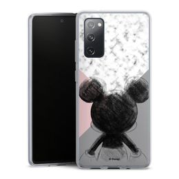 DeinDesign Galaxy S20 FE 5G Handy Silikon H&uuml;lle Case transparent Handyh&uuml;lle Marble Disney Mickey Mouse Silikon Case