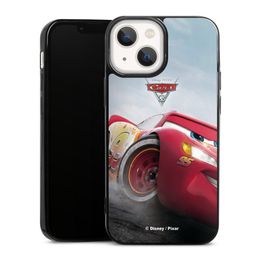 DeinDesign iPhone 13 Mini Handy Slim Case extra d&uuml;nn Silikon Handyh&uuml;lle schwarz H&uuml;lle Lightning Mcqueen 95 Official Licensed Product Cars Silikon Slim Case