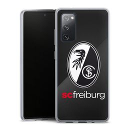 DeinDesign Galaxy S20 FE Handy Silikon H&uuml;lle Case transparent Handyh&uuml;lle Lettering Sc Freiburg Logo Silikon Case