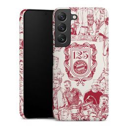 DeinDesign Galaxy S22 Handy Premium Case Smartphone Handyh&uuml;lle Schutzh&uuml;lle matt Official Licensed Product Fcb 125 Jahre Fc Bayern M&uuml;nchen Premium Case