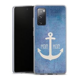 DeinDesign Galaxy S20 FE 5G Handy Silikon H&uuml;lle Case transparent Handyh&uuml;lle Anchor Maritim Blue Silikon Case