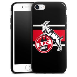 DeinDesign iPhone SE (2022) Handy Slim Case extra d&uuml;nn Silikon Handyh&uuml;lle schwarz H&uuml;lle 1. Fc K&ouml;ln Logo Official Licensed Product Silikon Slim Case