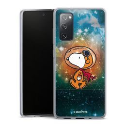 DeinDesign Galaxy S20 FE Handy Silikon H&uuml;lle Case transparent Handyh&uuml;lle Official Licensed Product Astronaut Snoopy Silikon Case