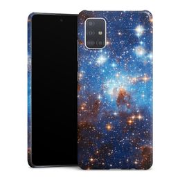 DeinDesign Galaxy A51 Handy Premium Case Smartphone Handyh&uuml;lle Schutzh&uuml;lle gl&auml;nzend Weltall Star Galaxy Premium Case