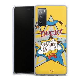 DeinDesign Galaxy S20 FE 5G Handy Silikon H&uuml;lle Case transparent Handyh&uuml;lle Disney Official Licensed Product Donald Duck Silikon Case