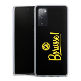 DeinDesign Galaxy S20 FE Handy Silikon H&uuml;lle Case transparent Handyh&uuml;lle Bvb Borussia Dortmund Borusse Silikon Case