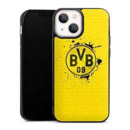 DeinDesign iPhone 13 Mini Handy Slim Case extra d&uuml;nn Silikon Handyh&uuml;lle schwarz H&uuml;lle Official Licensed Product Bvb Borussia Dortmund Silikon Slim Case