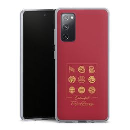 DeinDesign Galaxy S20 FE Handy Silikon H&uuml;lle Case transparent Handyh&uuml;lle Fc Bayern M&uuml;nchen Merchandise Fcb 125 Jahre Silikon Case