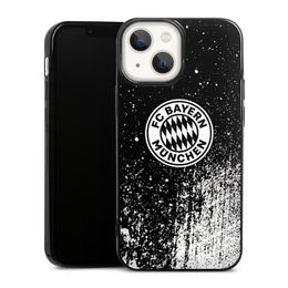 DeinDesign iPhone 13 Mini Handy Slim Case extra d&uuml;nn Silikon Handyh&uuml;lle schwarz H&uuml;lle Official Licensed Product Fcb Fc Bayern M&uuml;nchen Silikon Slim Case