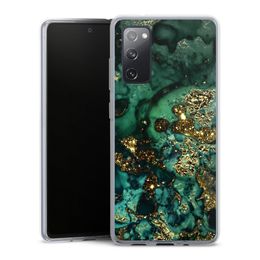 DeinDesign Galaxy S20 FE 5G Handy Silikon H&uuml;lle Case transparent Handyh&uuml;lle Muster Glitzer Marble Silikon Case