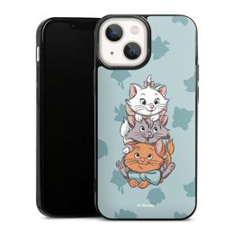 DeinDesign iPhone 13 Mini Handy Slim Case extra d&uuml;nn Silikon Handyh&uuml;lle schwarz H&uuml;lle Disney Aristocats Cat Silikon Slim Case