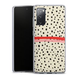 DeinDesign Galaxy S20 FE 5G Handy Silikon H&uuml;lle Case transparent Handyh&uuml;lle Stripes Kunst Points Silikon Case