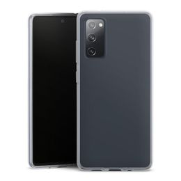 DeinDesign Galaxy S20 FE Handy Silikon H&uuml;lle Case transparent Handyh&uuml;lle Anthracite Unicoloured Grey Silikon Case