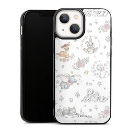 DeinDesign iPhone 13 Mini Handy Slim Case extra d&uuml;nn Silikon Handyh&uuml;lle schwarz H&uuml;lle Disney Dumbo Bambi Silikon Slim Case