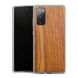 DeinDesign Galaxy S20 FE 5G Handy Silikon H&uuml;lle Case transparent Handyh&uuml;lle Larch Wooden Look Wood Silikon Case
