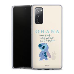 DeinDesign Galaxy S20 FE 5G Handy Silikon H&uuml;lle Case transparent Handyh&uuml;lle Disney Official Licensed Product Lilo & Stitch Silikon Case