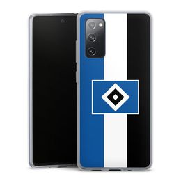 DeinDesign Galaxy S20 FE Handy Silikon H&uuml;lle Case transparent Handyh&uuml;lle Stripes Hsv Hamburger Sv Silikon Case