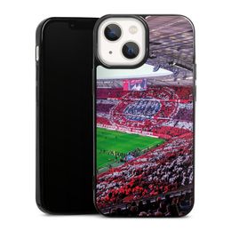 DeinDesign iPhone 13 Mini Handy Slim Case extra d&uuml;nn Silikon Handyh&uuml;lle schwarz H&uuml;lle Stadium Fcb Fc Bayern M&uuml;nchen Silikon Slim Case
