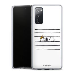 DeinDesign Galaxy S20 FE Handy Silikon H&uuml;lle Case transparent Handyh&uuml;lle Snoopy Dog Peanuts Silikon Case
