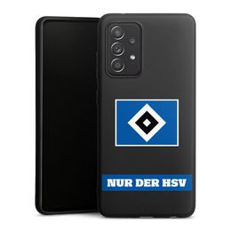 DeinDesign Galaxy A52s 5G Handy Premium Silikon H&uuml;lle Handyh&uuml;lle schwarz Case Hsv Statement Hamburger Sv Silikon Premium Case